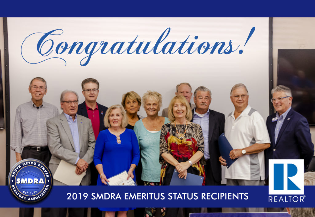 July 2019 SMDRA Emeritus Status Recipients - SMDRA - South Metro Denver ...